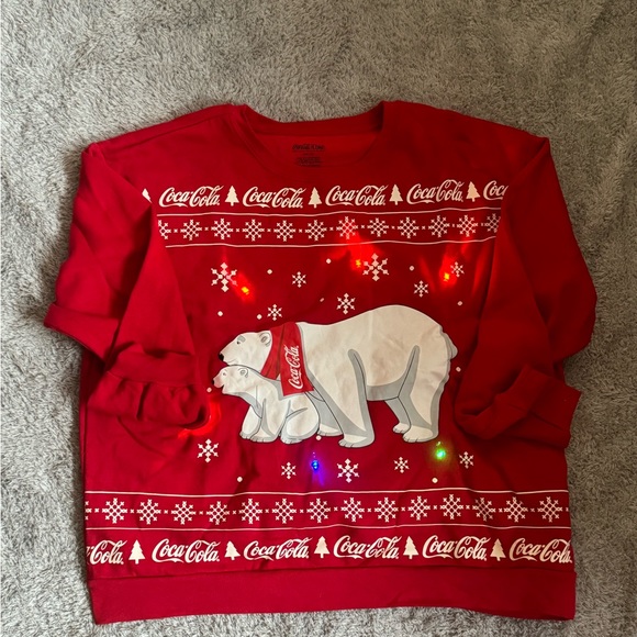 Coca Cola | Sweaters | Coca Cola Light Up Sweater | Poshmark